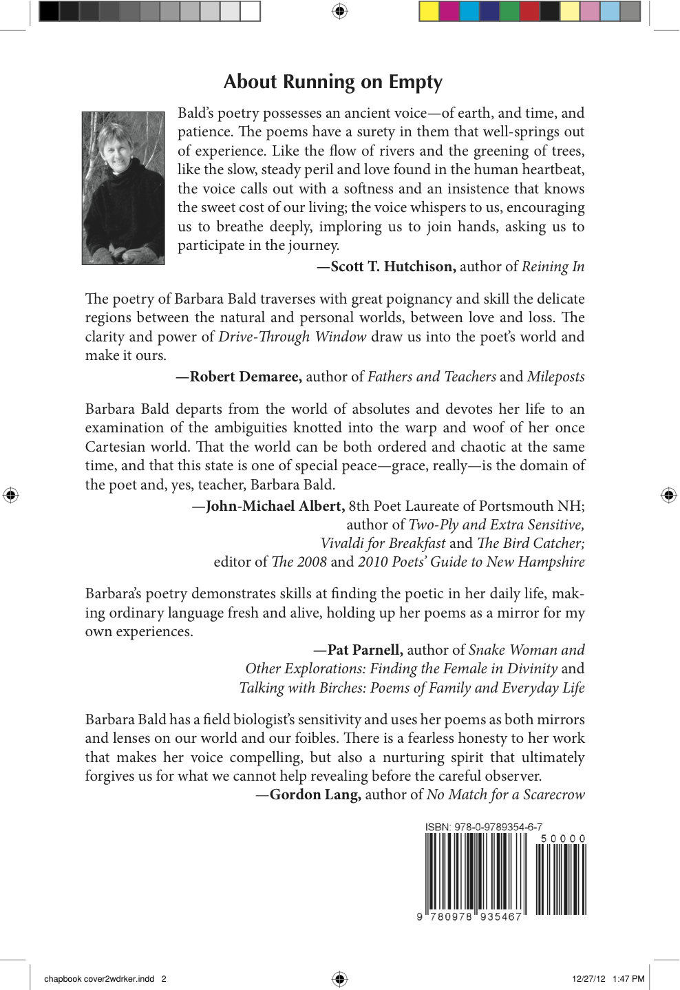 Running on Empty – BARBARA BALD